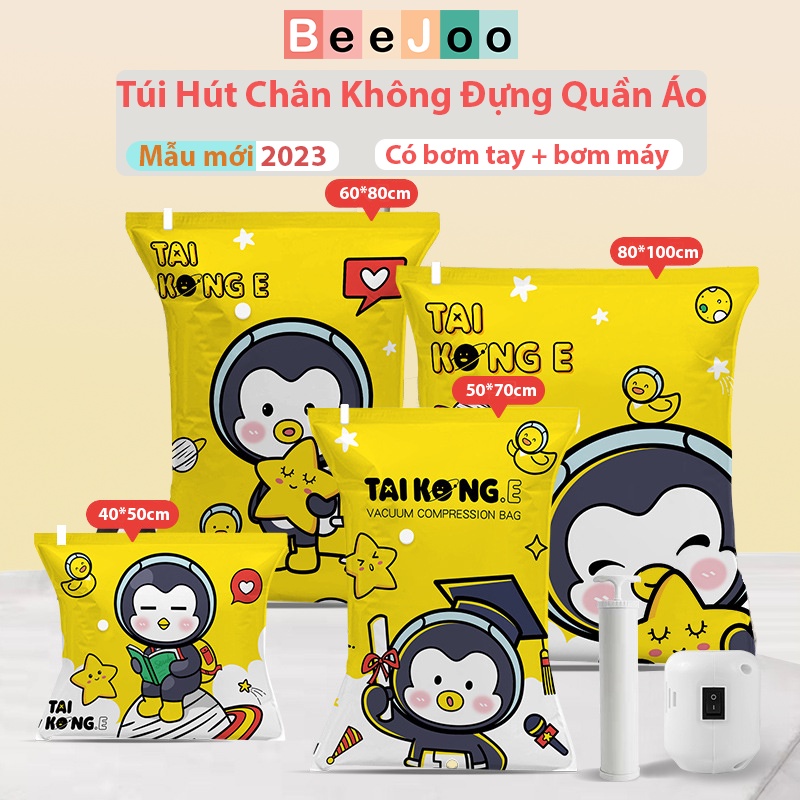 Túi Hút Chân Không Đựng Quần Áo Du Lịch, Đựng Chăn Màn Có Khóa Zip Tiện Lợi, Chất Liệu PA-PE ...