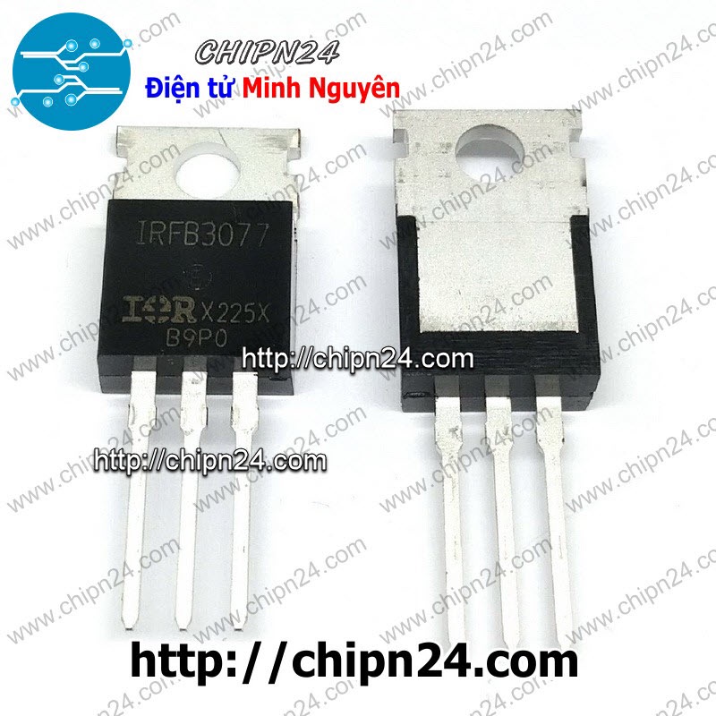 [1 con] (KT1) Mosfet IRFB3077 TO-220 120A 75V Kênh N (IRFB3077PBF ...