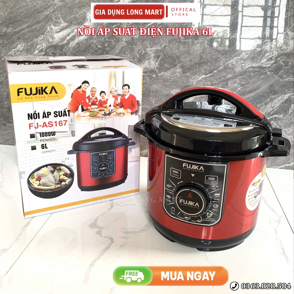 Nồi áp suất điện FUJIKA 6L FJ-AS167 | Shopee Việt Nam
