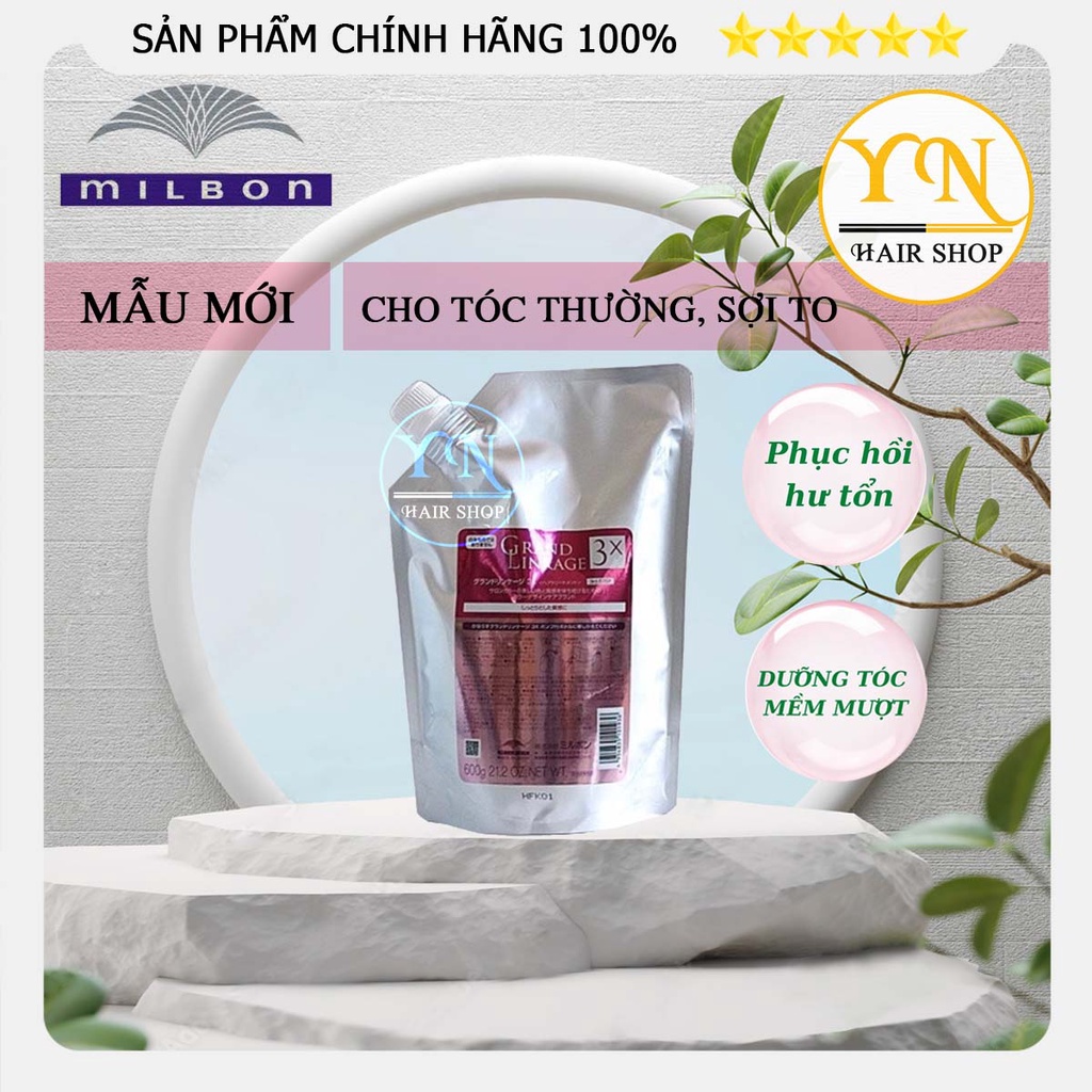 (chính hãng) (chính hãng) Phục Hồi Tóc Hư Tổn Milbon JAPAN Bước Số 3X Cho Tóc Sợi Thường, Sợi To ...
