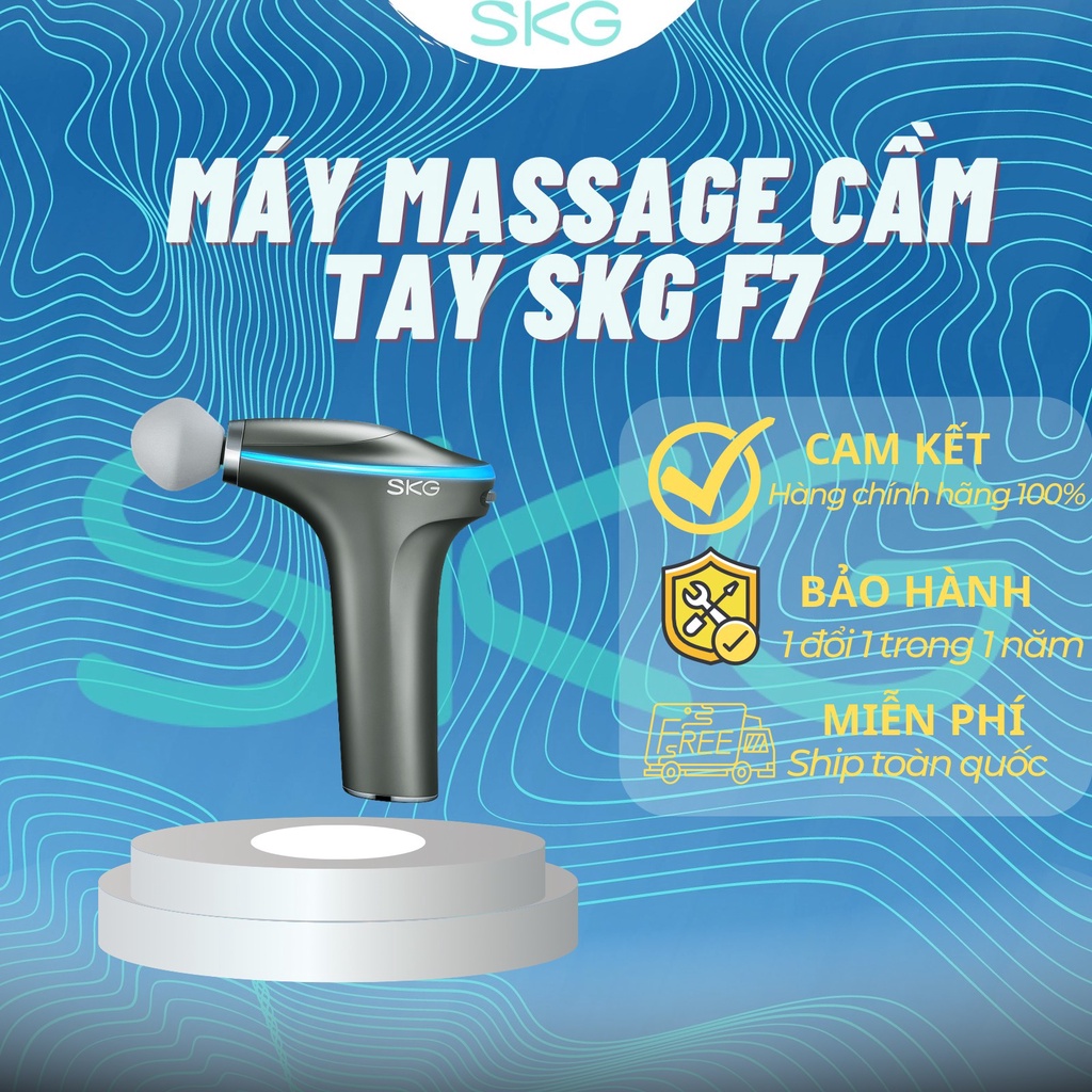 Súng massage SKG F7-E giải phóng axit lactic giúp cơ bắp trên toàn cơ thể. | Shopee Việt Nam