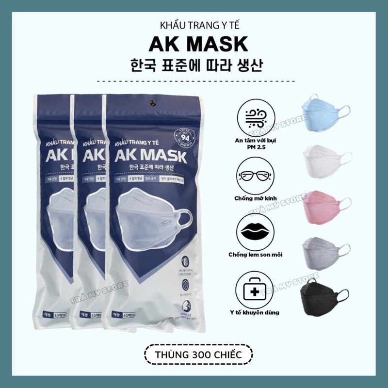 Thùng 300 Chiếc Khẩu Trang KF94 AK MASK 4 Lớp, Công nghệ Hàn Quốc ...