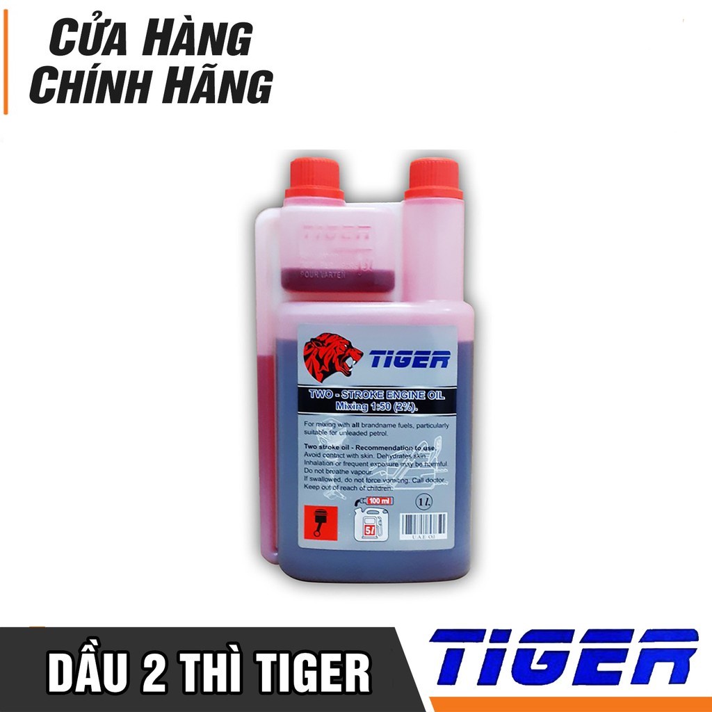 NHỚT TIGER 2 THÌ CHÍNH HÃNG, DẦU 2T TIGER CHO ĐỘNG CƠ 2 THÌ 1 LÍT ...