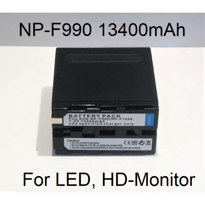 Pin NP-F 990, NP-F980 dung lượng khủng dùng cho Máy quay phim SONY, Đèn ...