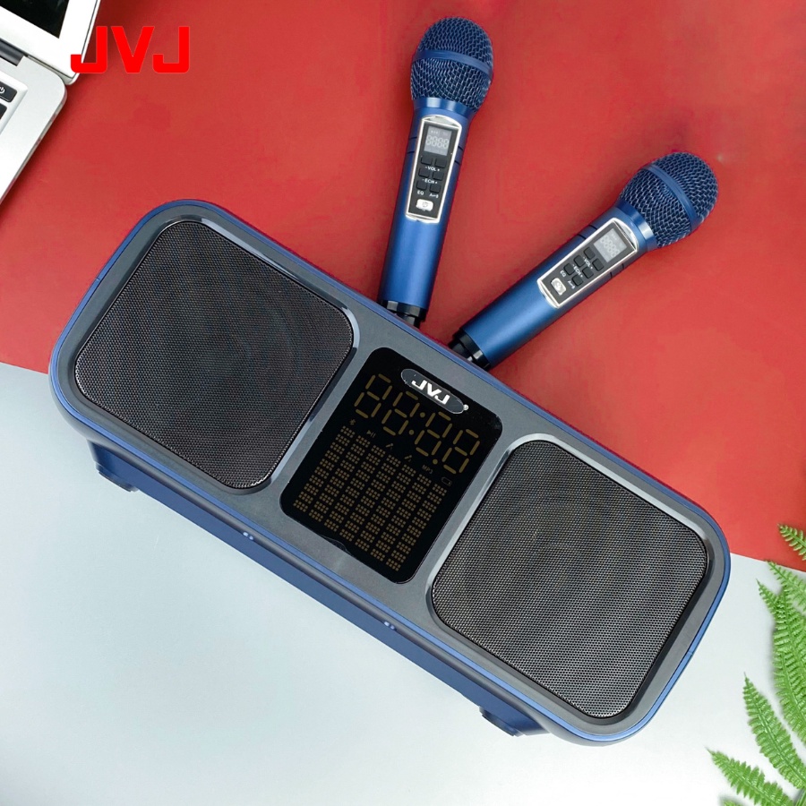 Loa bluetooth karaoke 2 mic SD-318 JVJ Không dây, kèm 2 mic công suất lớn 30W - Bảo hành 6 Tháng ...