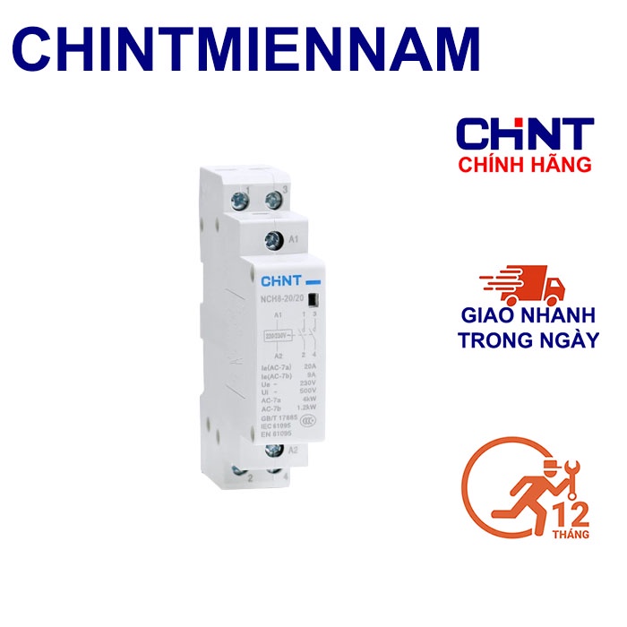 Khởi Động Từ 1 Pha 25A Chint Contactor 1P 25A Loại NCH8 | Shopee Việt Nam