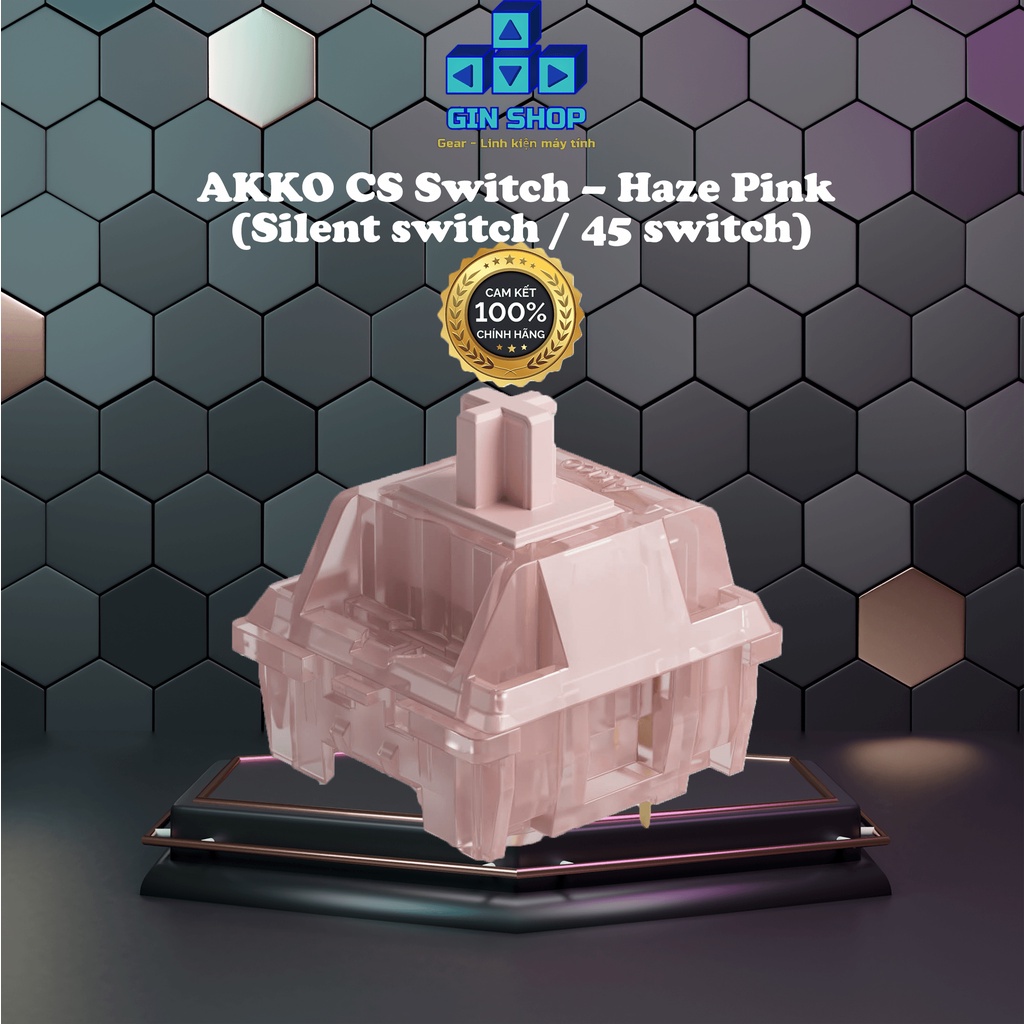 AKKO CS Switch – Haze Pink (Silent switch / 45 switch) | Shopee Việt Nam