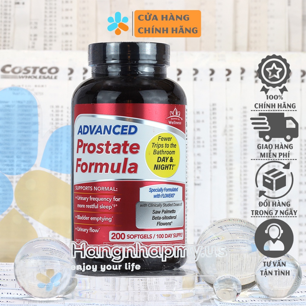 Viên uống hỗ trợ đường tiết niệu Advanced Prostate Formula 200 viên của ...