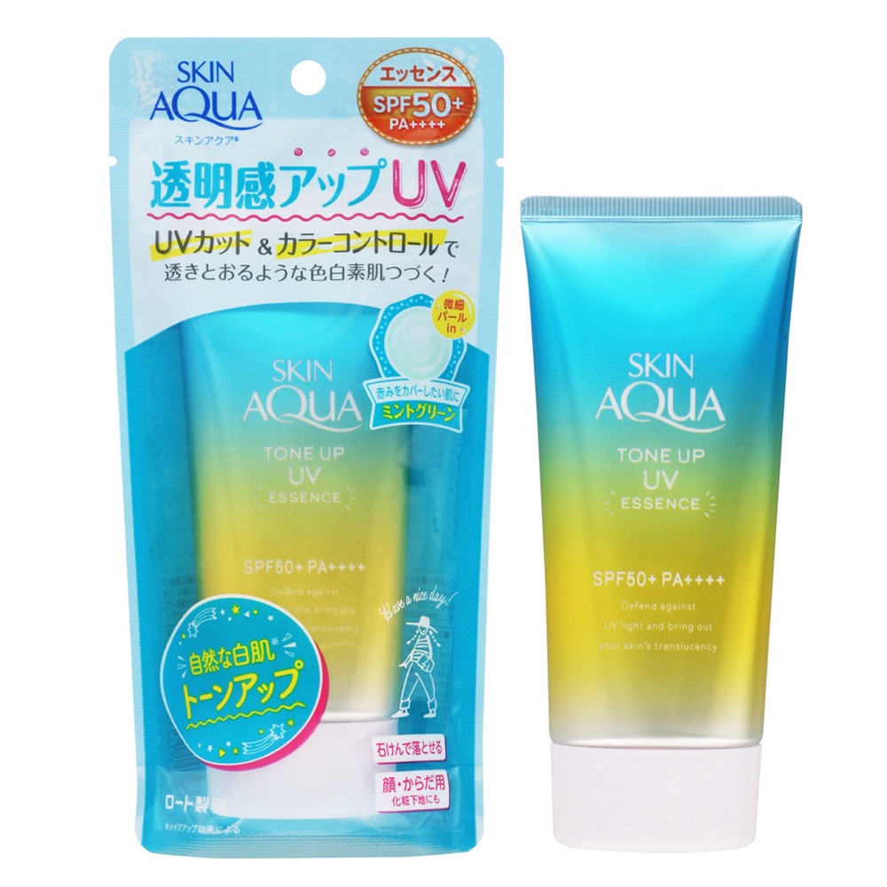 Kem chống nắng Skin Aqua Tone Up UV Essence Mint Green 80g | Shopee Việt Nam