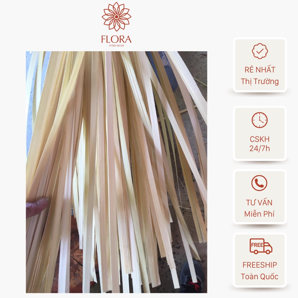 Nan tre nứa, vầu dài 50-100cm (1kg). Nan đan lát mây tre đan, trang trí ...