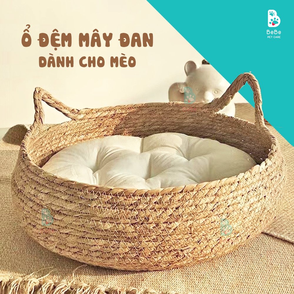 Ổ Nằm Mây Đan Thoáng Mát I Đệm Nằm Bốn Mùa Cho Chó Mèo | Shopee Việt Nam