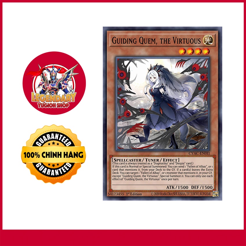 [Thẻ Bài Yugioh Chính Hãng] Guiding Quem, the Virtuous | Shopee Việt Nam