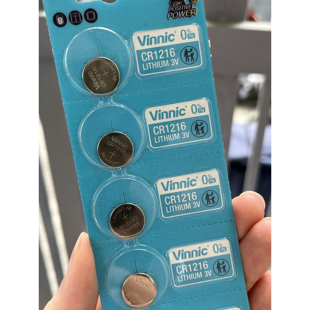 Vỉ 5 viên pin VINNIC 1216 CR1216 pin đồng hồ - điện tử các loại ...