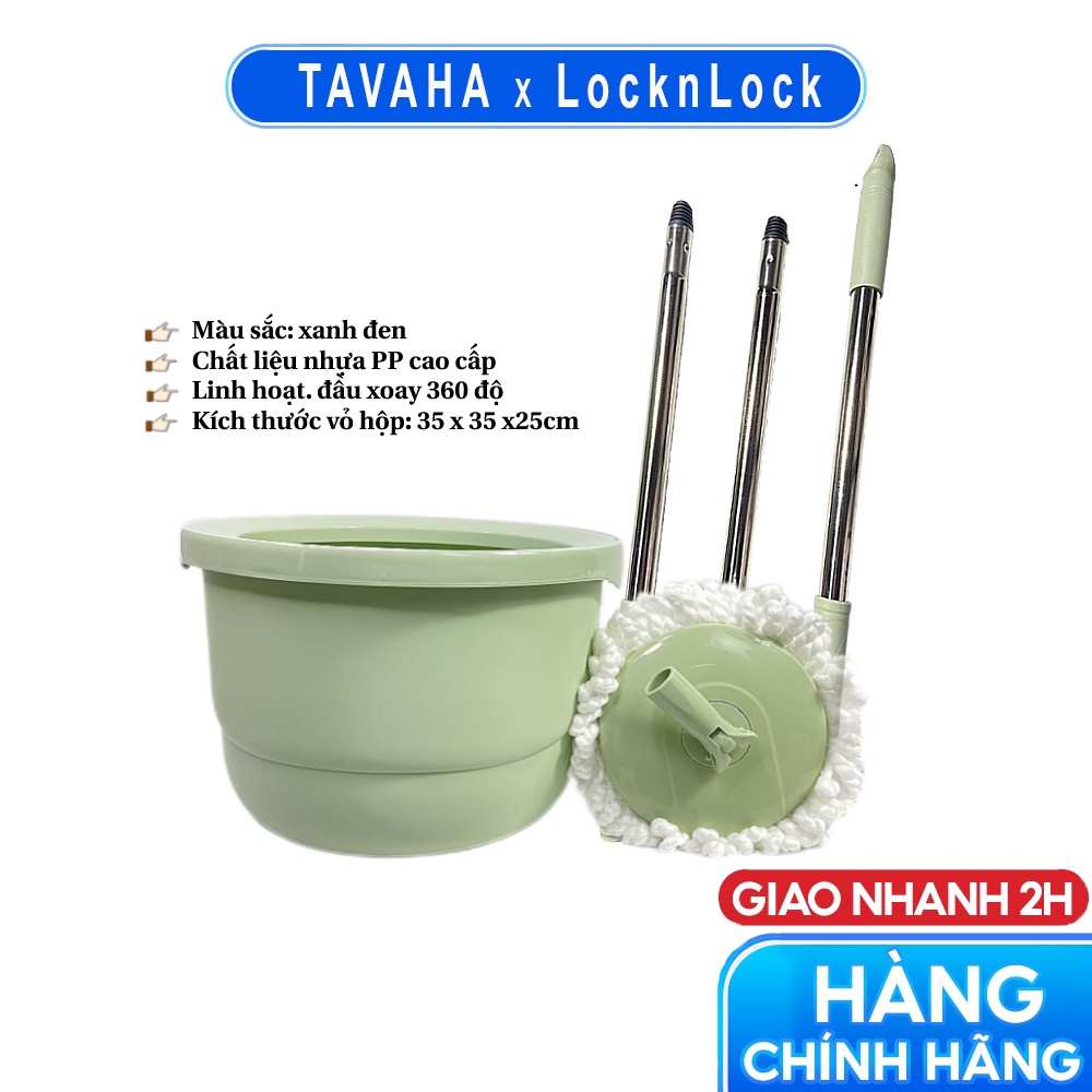 [xả kho] Bộ cây lau nhà Lock&Lock xoay tay mini Ettom ETM498, ETM498MIT ...