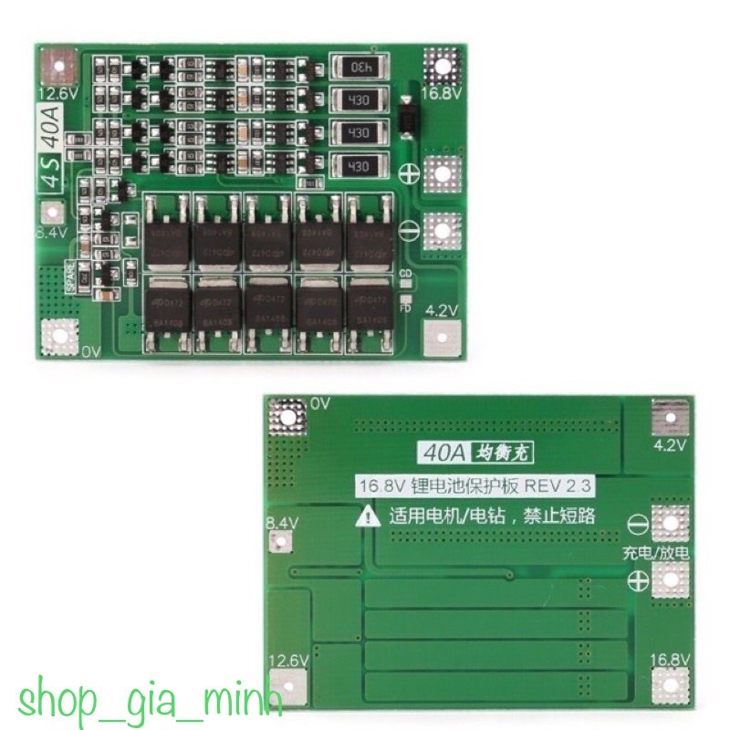 Mạch sạc pin 4S - 40A | Shopee Việt Nam