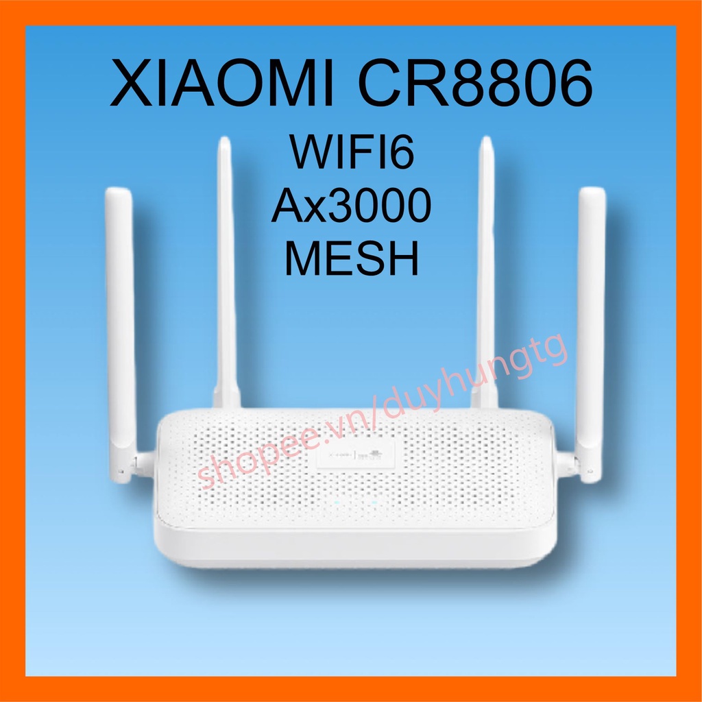 Bộ phát wifi router wifi Xiaomi AX3000 CR8806 CR8808 160Mhz chuẩn WIFI 6 AX300 Mesh Lan Gigabit ...