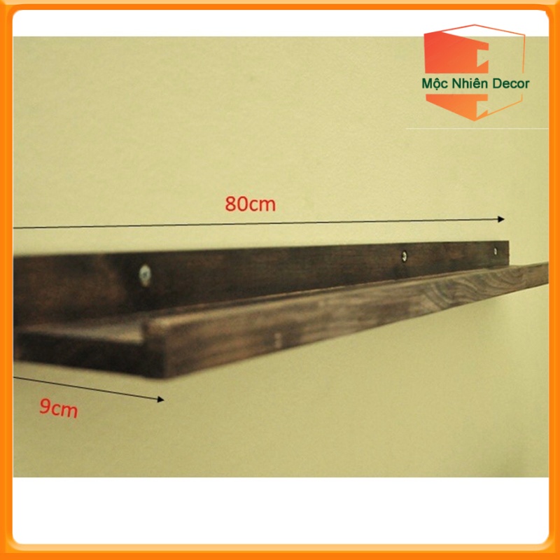 Kệ Gỗ Treo Tường Màu Nâu Kệ Gỗ Dài 80-120cm Để Khung Ảnh Quà Lưu Niệm ...