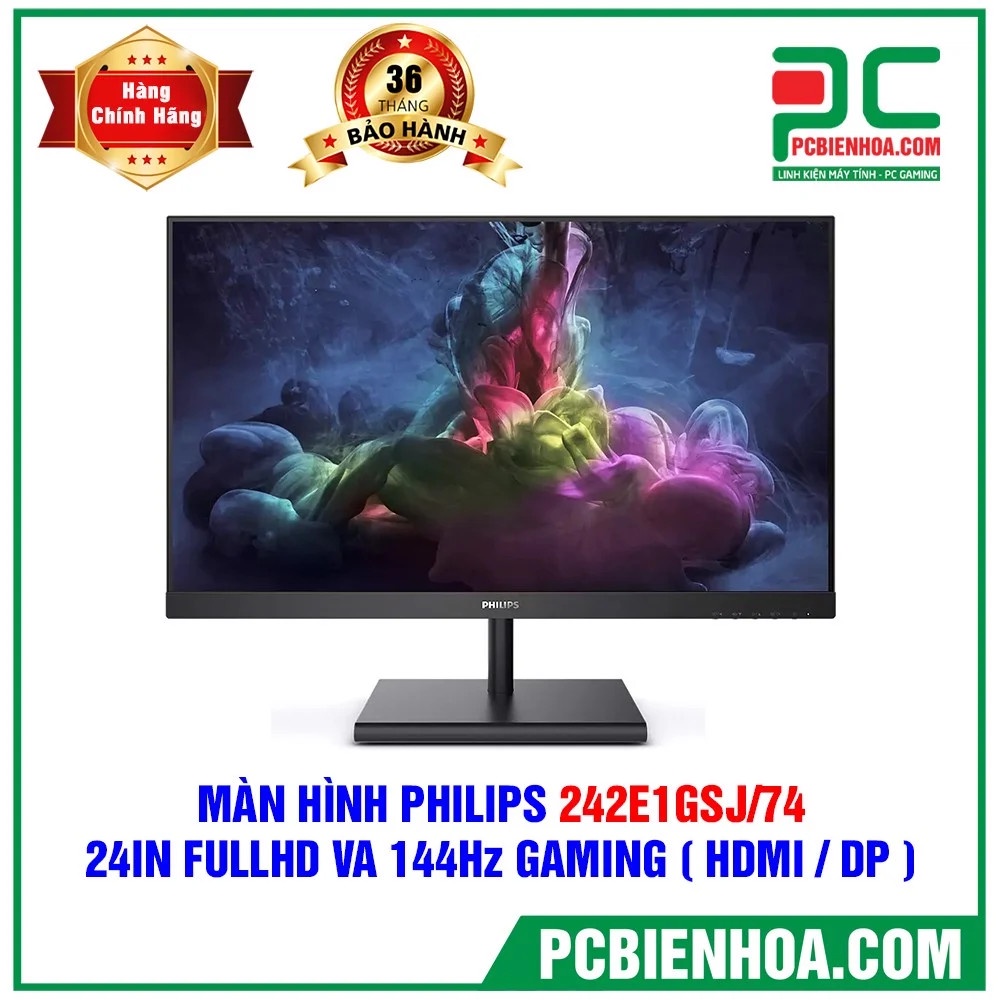 MÀN HÌNH PHILIPS 242E1GSJ/74 24IN FULLHD VA 144HZ GAMING ( HDMI / DP ...