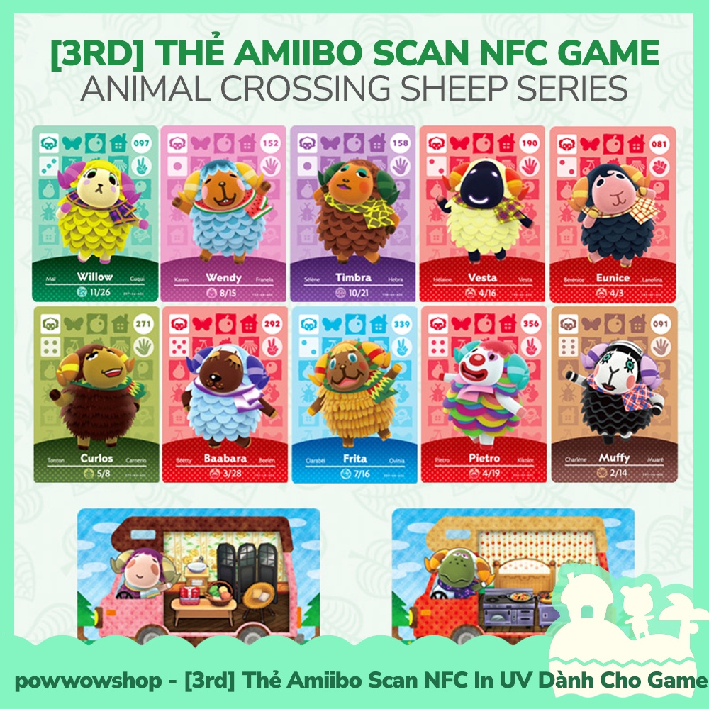 [Sẵn VN - Hỏa Tốc] 3rd Thẻ Amiibo Scan NFC Sheep Series Dành Cho Game ...
