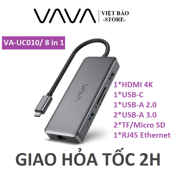 Cổng Chuyển Hub 8 in 1 VAVA cho MB, PC & Devices (VA-UC010) | Shopee Việt Nam