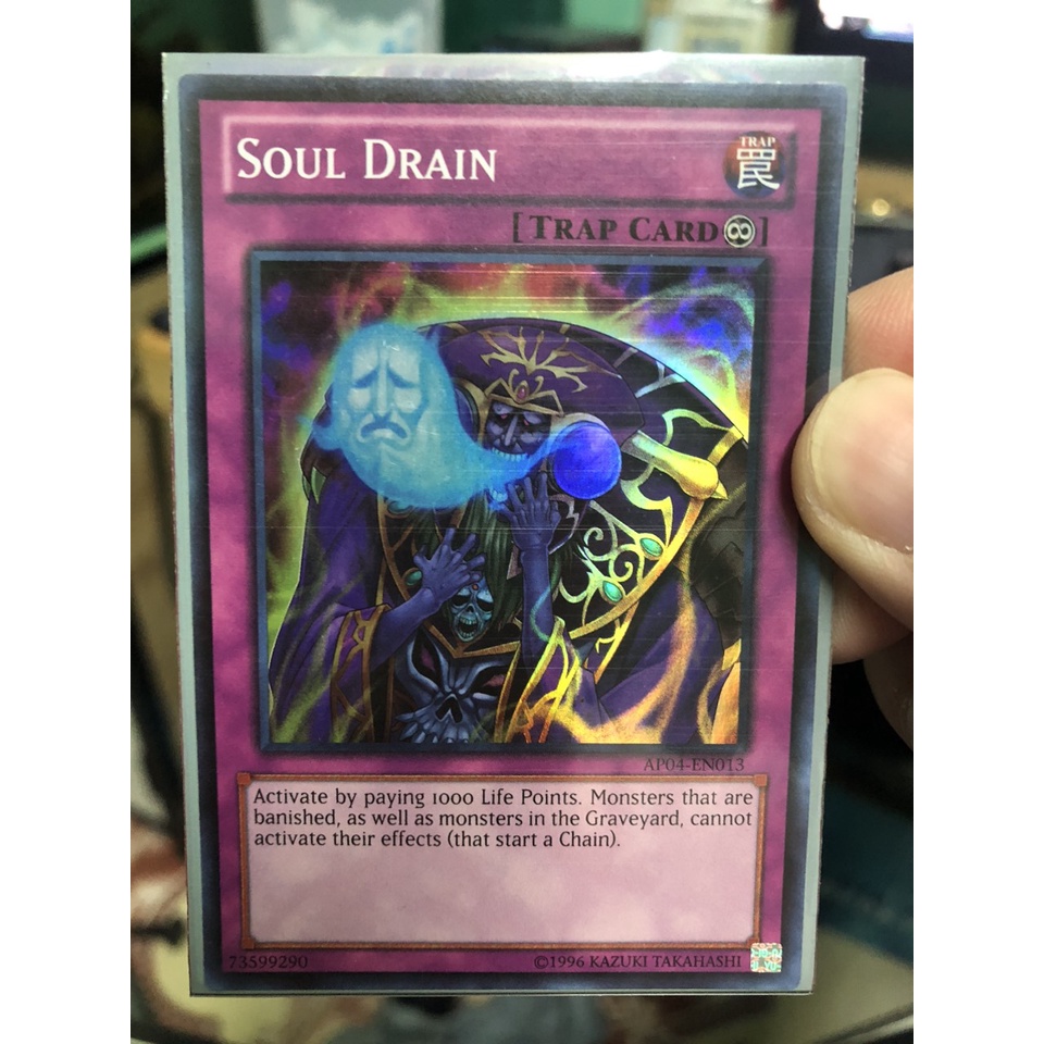 Thẻ bài yugioh: Soul Drain - AP04-EN013 - Super Rare | Shopee Việt Nam
