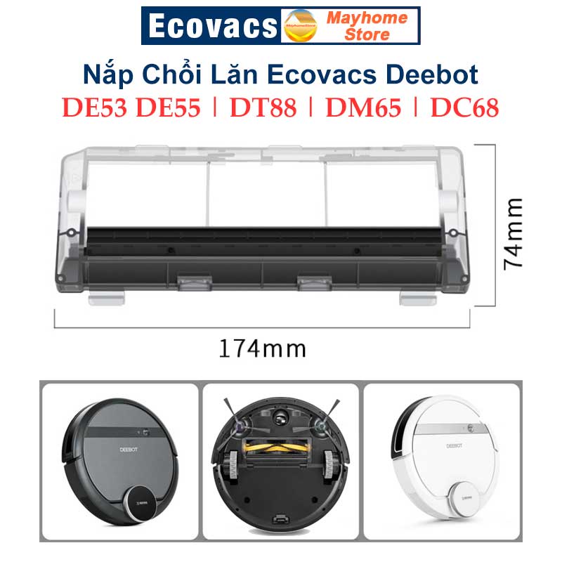 Phụ Kiện Nắp Chổi Lăn Robot Ecovacs Deebot DE53 DE55 DT88 DM65 DC68 ...