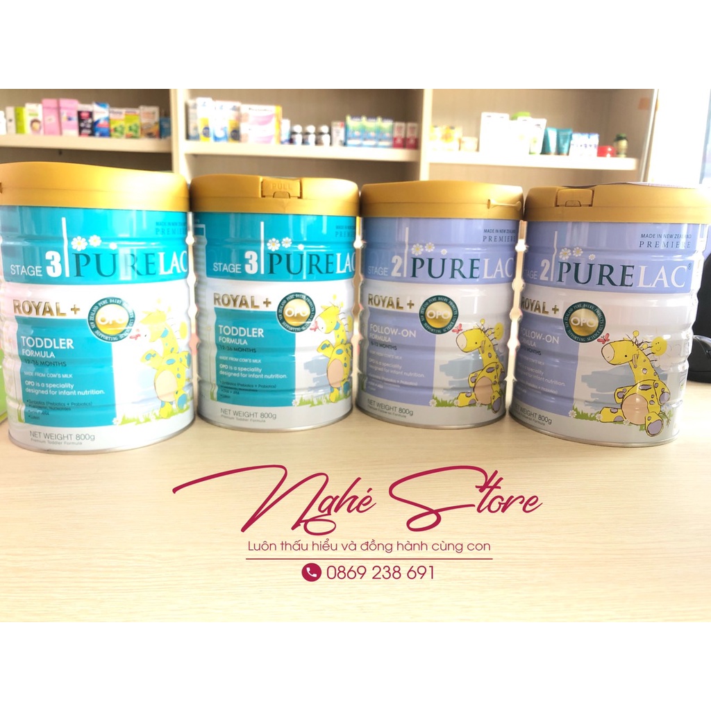 Sữa Bột Purelac số 2 ,3, 800gr, Phát triển toàn diện, Sữa Nhập Khẩu ...