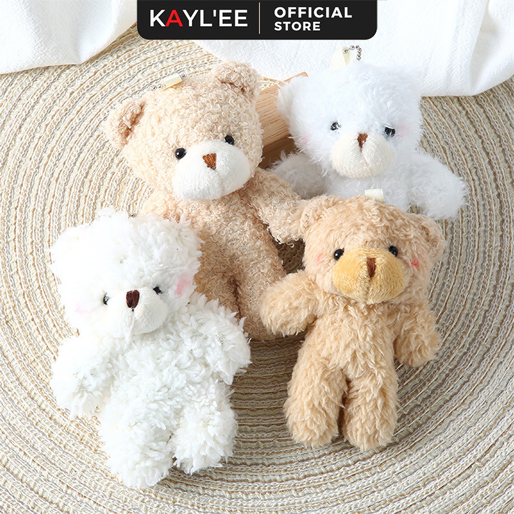 Gấu Bông Teddy Làm Móc Khóa Treo Balo Túi Xách Thời Trang KAYLEE ...