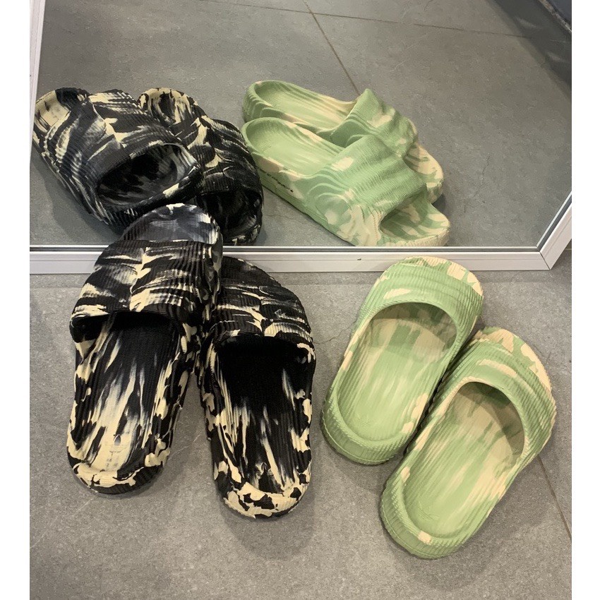 Dép quai ngang nam nữ hottrend loang màu siêu nhẹ siêu bền đi biển đi ...