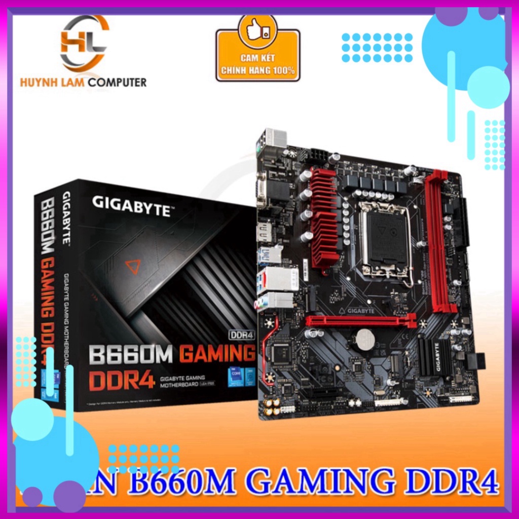 Main Gigabyte B660M GAMING (Socket 1700, HDMI+VGA+DisplayPort DDR4 M2 ...