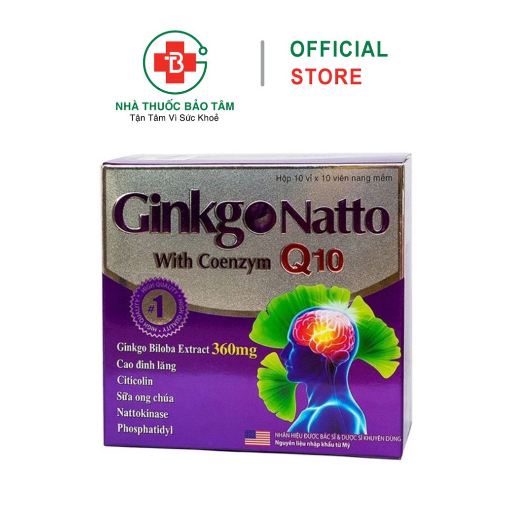 Ginkgo Natto Q10 Tăng cường lưu thông máu, giảm các di chứng sau tai ...