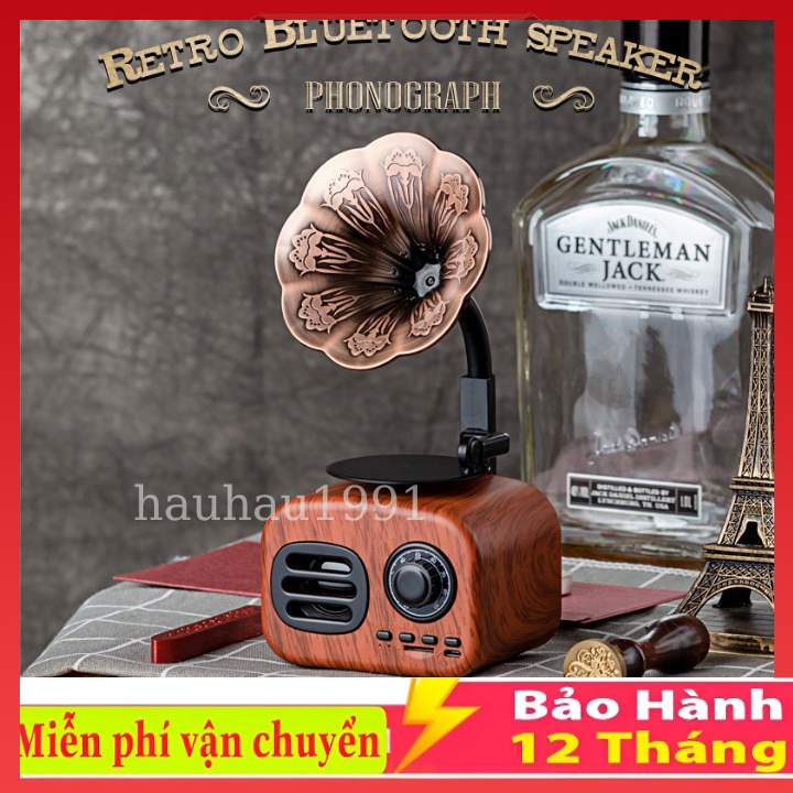 Loa Bluetooth Cổ Điển OLIVER FT05 Loa Kèn,Bluetooth Mini Vintage Đồ ...