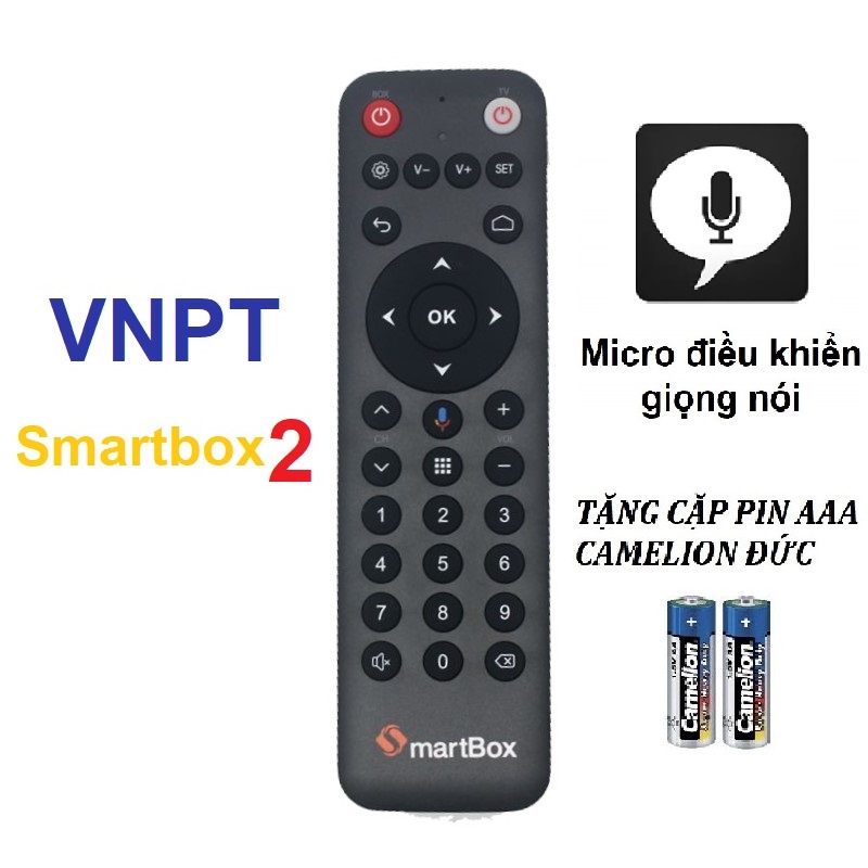 Remote điều khiển VNPT Smartbox micro điều khiển giọng nói mytv android smart box | Shopee Việt Nam