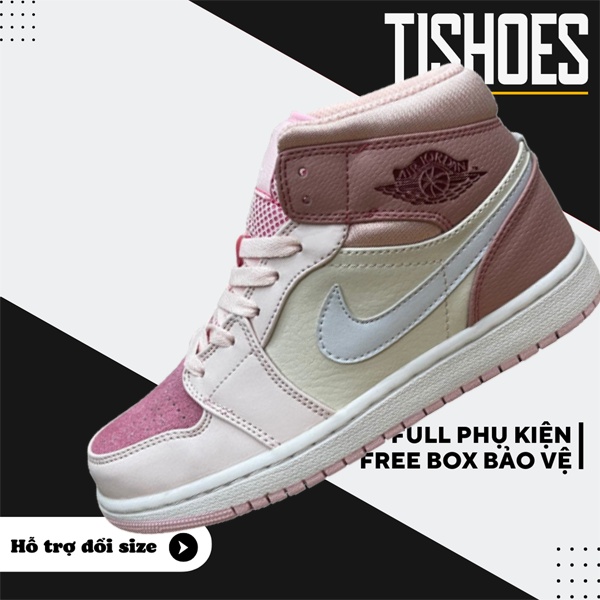 Giày Nike Jordan 1 High Digital Pink, JD1 Cao Hồng full phụ kiện hỗ trợ ...