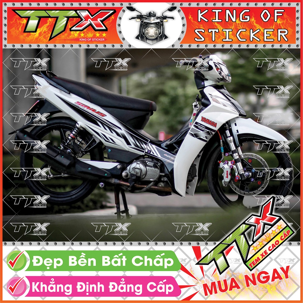 Tem Sirius Trắng Đen Xọc Xéo Nổi Bật Từng Chi Tiết - Chất Lượng Team Xe ...