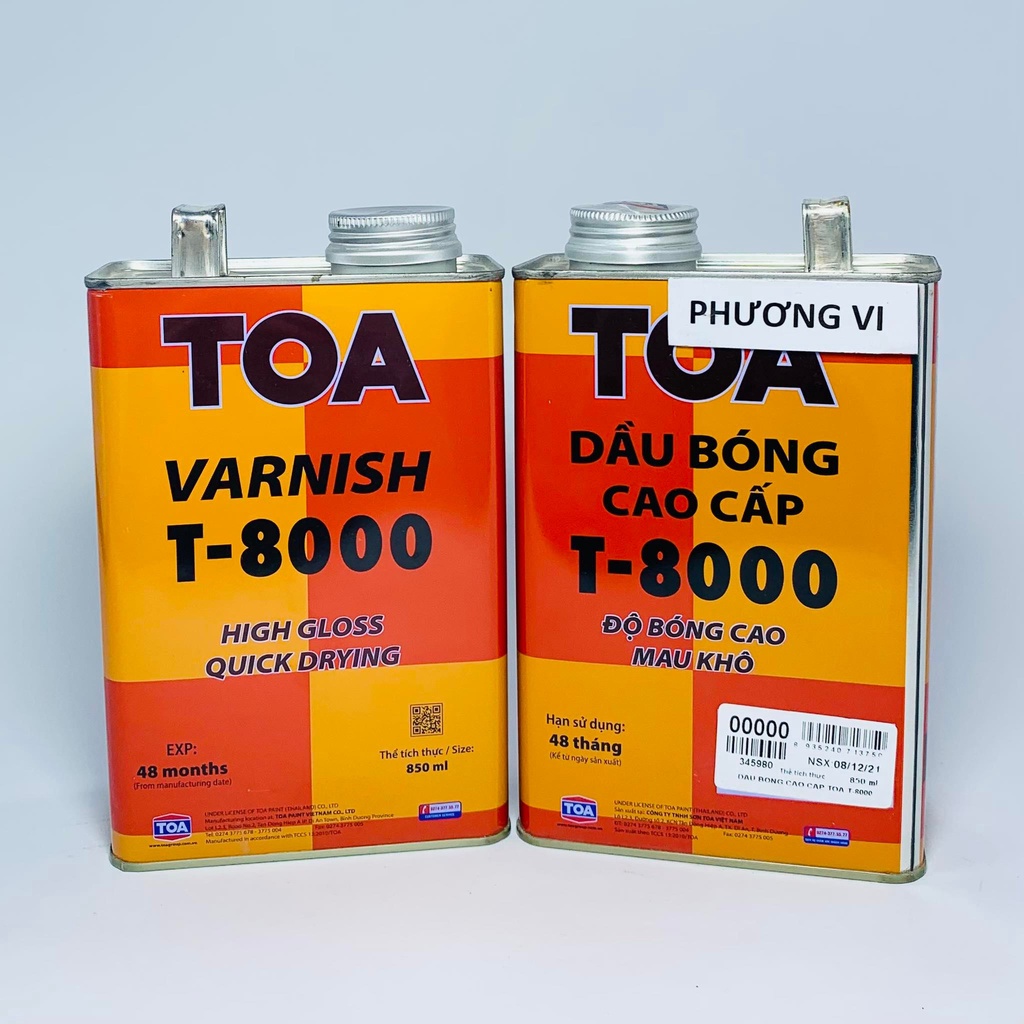 Dầu Bóng Gỗ TOA T-8000 850ml - Kim Khí Phương Vi | Shopee Việt Nam