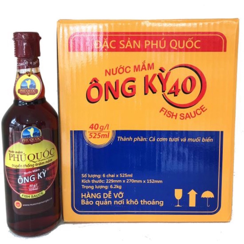 Nước mắm Ông Kỳ 40 Độ 525ml | Shopee Việt Nam