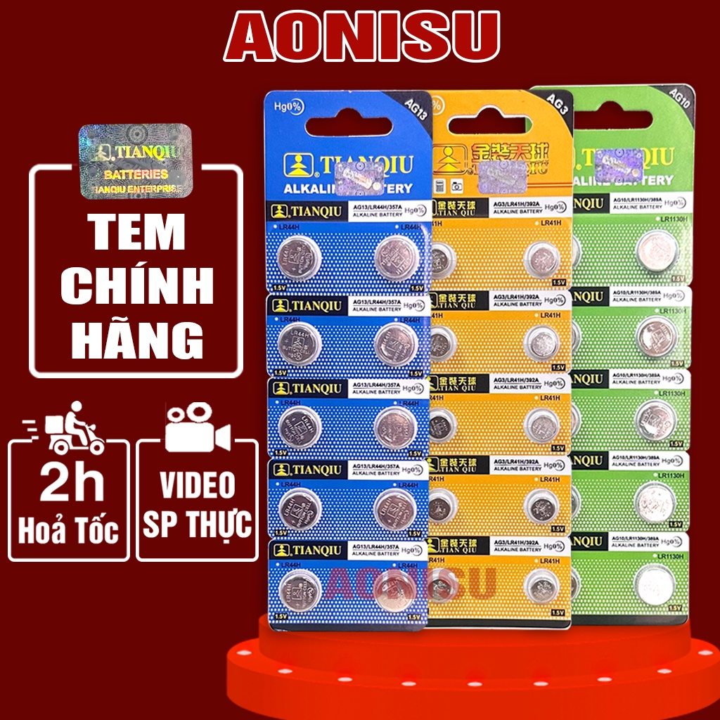 Pin LR44H/LR41H/LR1130H (VĨ 10 VIÊN) - Pin Nút áo, Chuyên Dùng Trong ...
