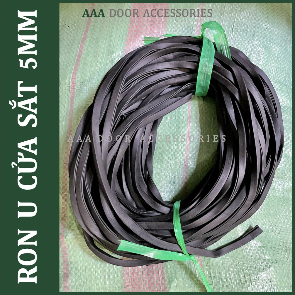 Ron cao su chữ U dùng cho cửa sắt kính 5 ly (cuộn 1.6kg~25m) loại tốt ...