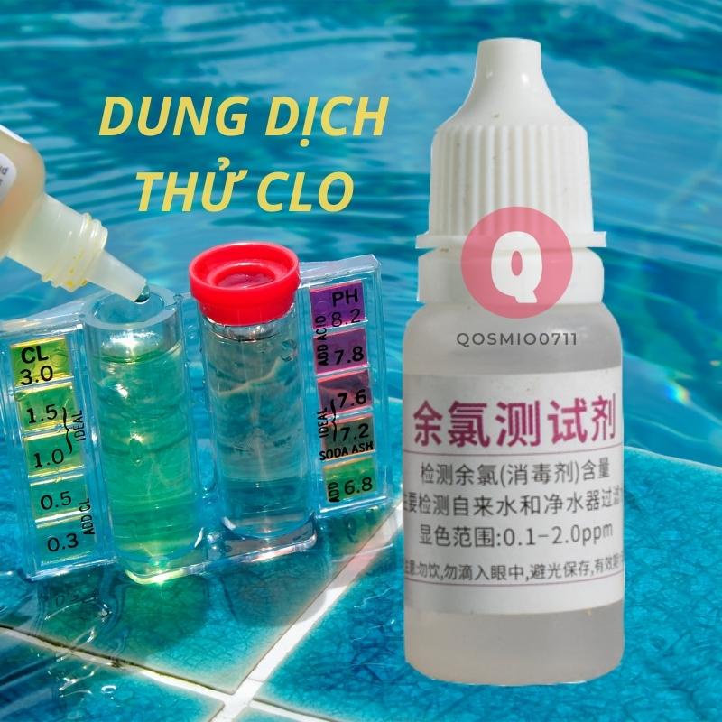 Dung Dịch Thử Clo Dư Trong Nước Máy, Lọ Test Clo 10ml Kèm Bảng Màu ...