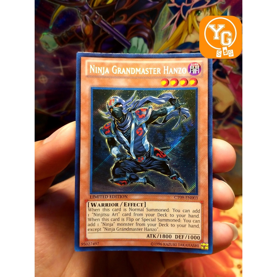 [Yugioh SSS] Thẻ bài chính hãng Ninja Grandmaster Hanzo - CT09-EN003 ...