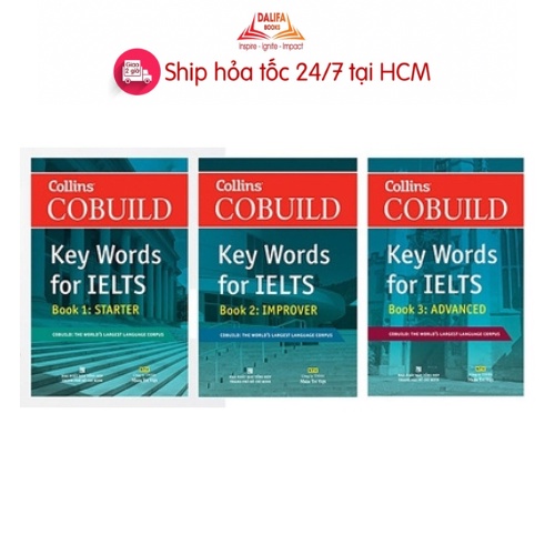 Sách - Combo Collins Cobuild - Key Words For IELTS : (Book 3: Advanced) (Book 2: Improver) (Book ...