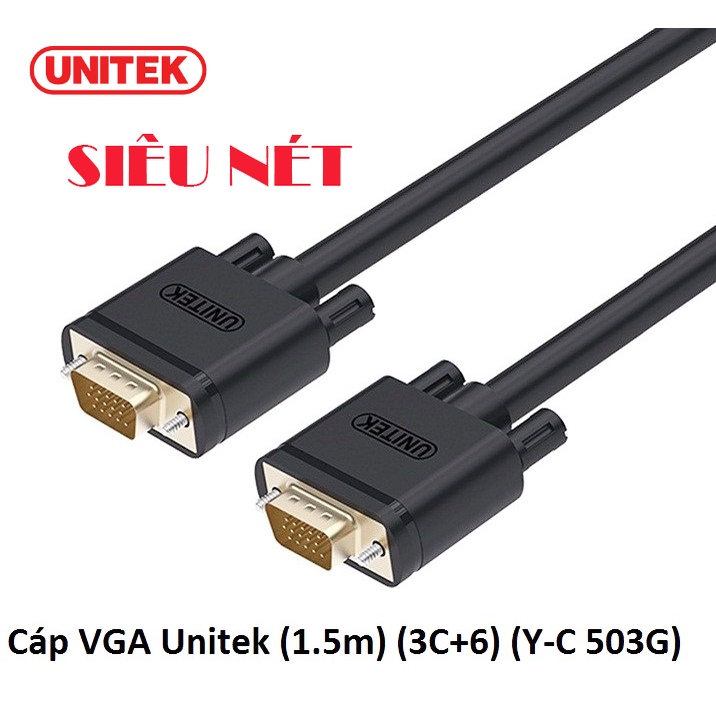 Cáp máy chiếu VGA 1.5m UNITEK Y-C503G Chính hãng | Shopee Việt Nam