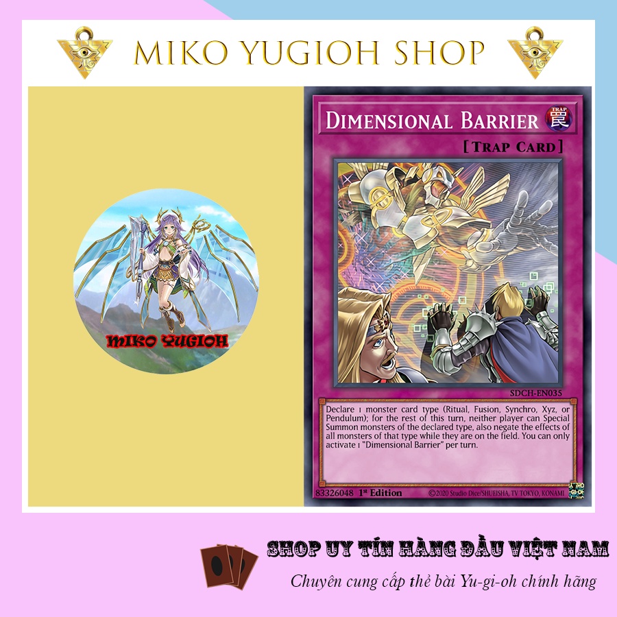 [ Miko Yugioh ] Thẻ Bài Yugioh Chính Hãng Tiếng Nhật Dimensional Barrier RC04 | Shopee Việt Nam