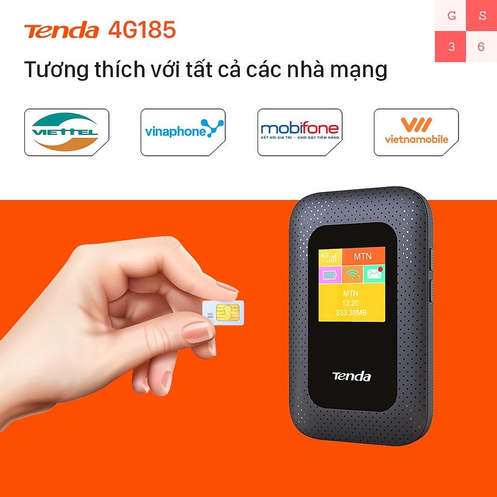 ROUTER PHÁT WIFI 4G TENDA 4G185 DI ĐỘNG CHÍNH HÃNG | Shopee Việt Nam