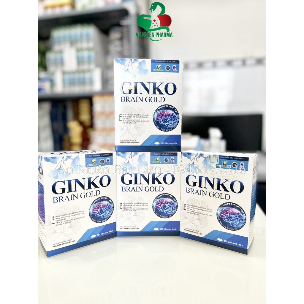 GINKO BRAIN GOLD (Hộp 100 viên) | Shopee Việt Nam