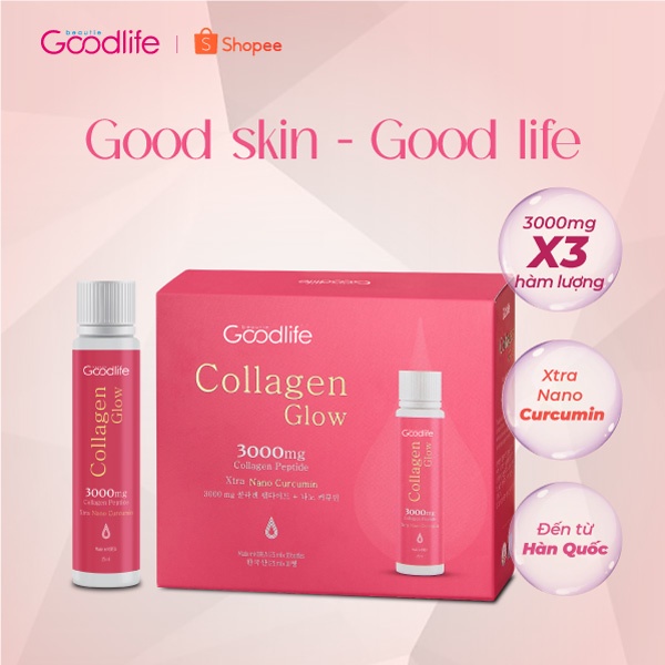 [LIỆU TRÌNH 2 THÁNG] Combo6 Nước uống GOODLIFE COLLAGEN GLOW 3000mg ...