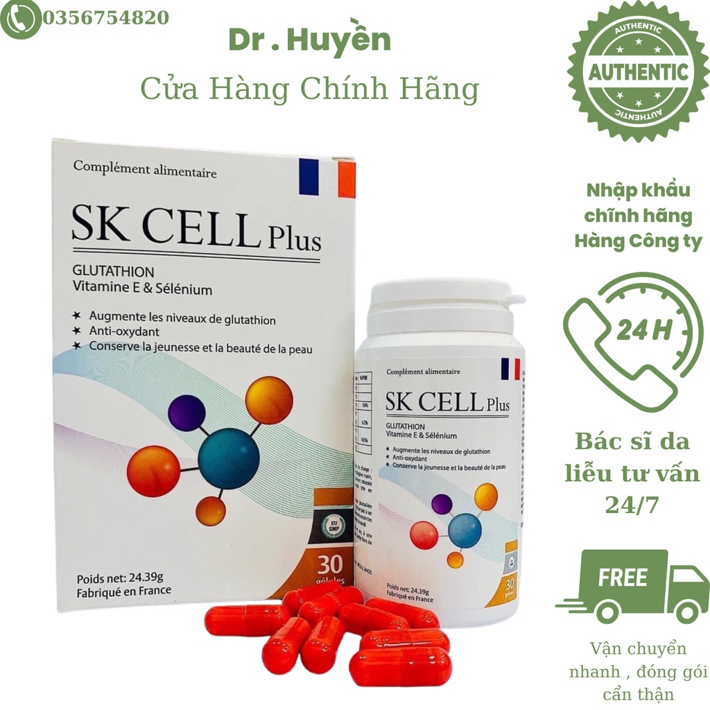[ NHẬP KHẨU CHÍNH HÃNG ] Viên uống trắng da Glutathion SK Cell Plus 30 ...