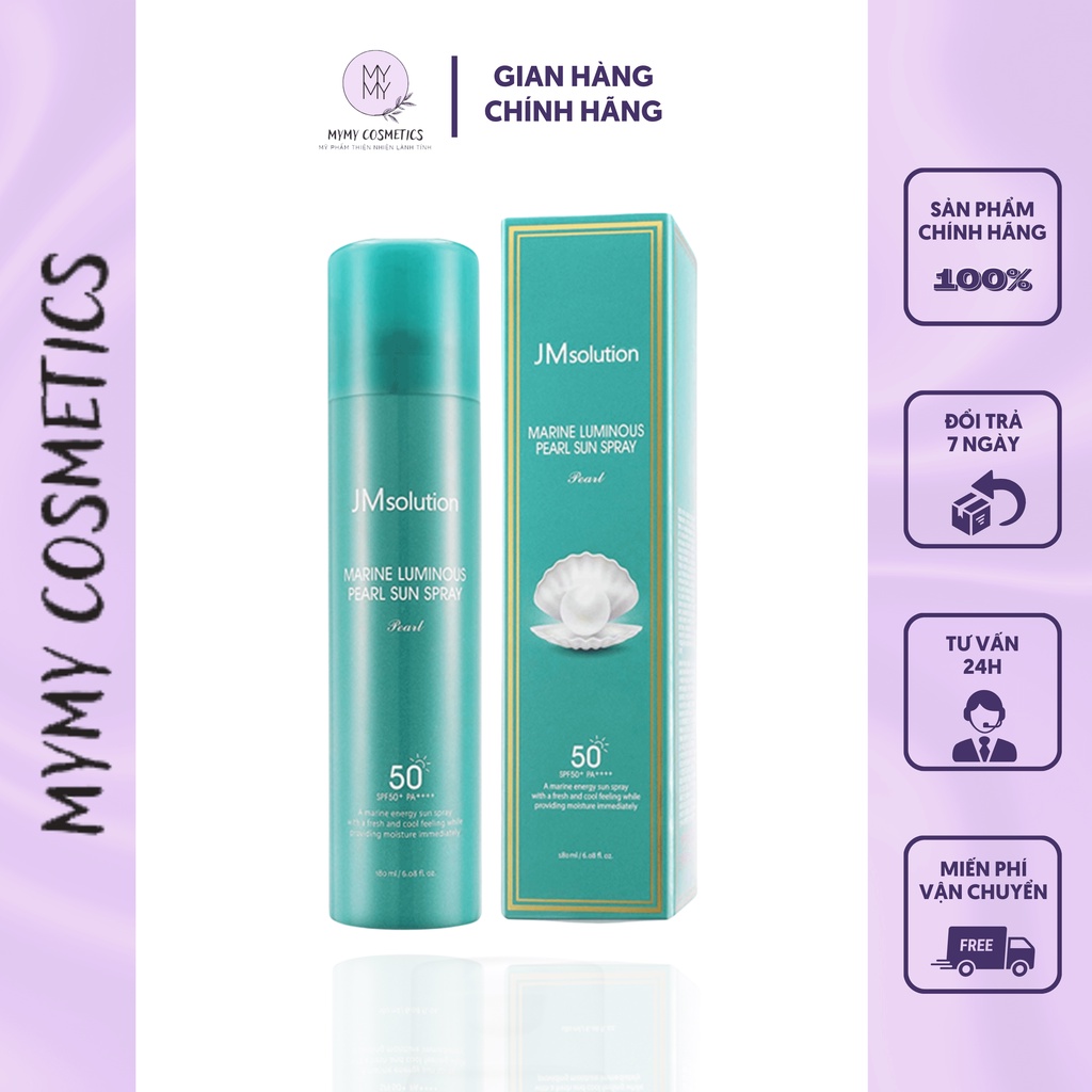 Xịt Chống Nắng JM Solution Marine Luminous Pearl Sun Spray Pearl Bảo Vệ Da Và Dưỡng Ẩm Hiệu Quả ...