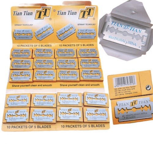 Gói 20 Hộp ( 100 Lưỡi ) Dao Lam Vàng Miu Store | Shopee Việt Nam